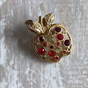 Swarovski | Jewelry | Swarovski Apple Brooch | Poshmark